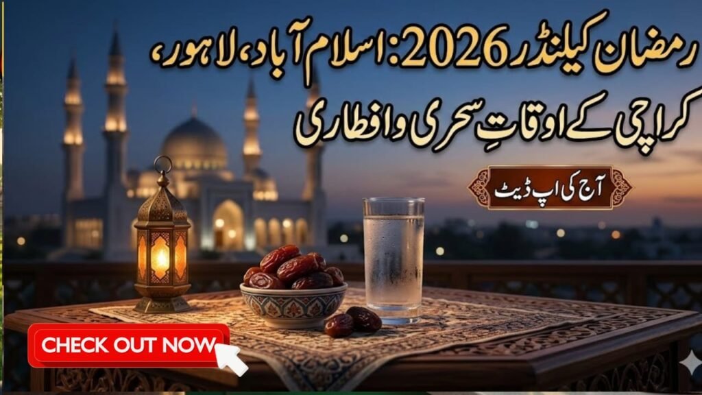 Today Update: Ramadan Calendar 2026 – Sehri and Iftar Timings for ...
